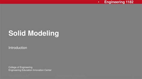 PPT Solid Modeling PowerPoint Presentation Free Download ID