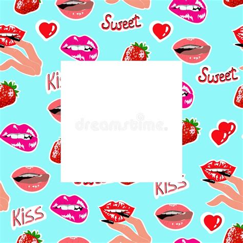Frame With Erotic Print For Photo Or Text Template For Banner Posters And Design Of Various