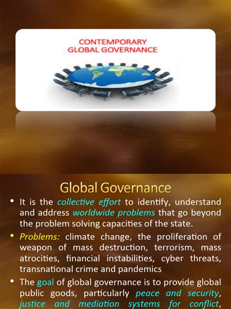 Module 2 Section 4 Contemporary Global Governance Pdf United