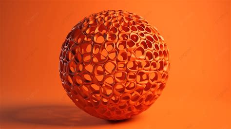 3d 렌더링에서 주황색 배경 구 3d 구 컬러 볼 3d 공 배경 일러스트 및 사진 무료 다운로드 Pngtree