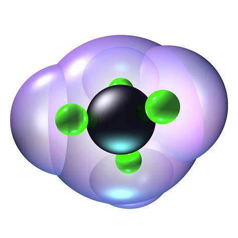 Methane Molecule 1 By Science Photo Library