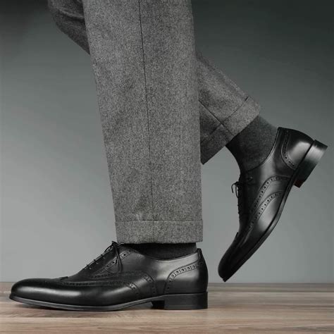 Wingtip Oxford Brogue Black And Thomas Bird And