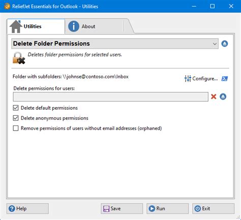 Delete Folder Permissions Reliefjet For Outlook