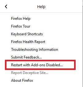 How To Start FireFox In Safe Mode