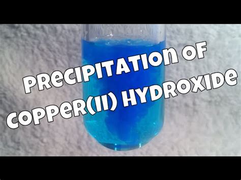 Copper Hydroxide Precipitate