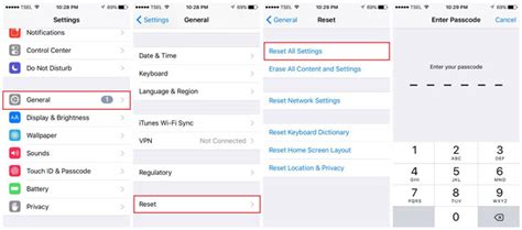Reset All Settings Iphone Homecare