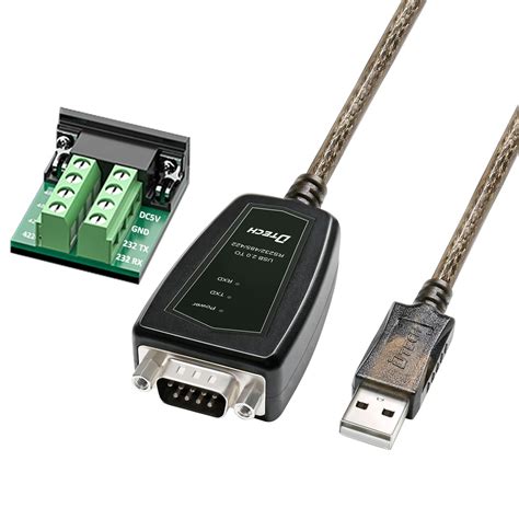 GetUSCart DTech USB To Serial Adapter RS422 RS485 R232 To USB Cable 3 In 1 Interface