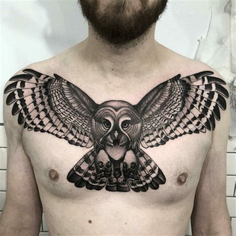 101 Best Owl Chest Tattoo Ideas You Have To See To Believe