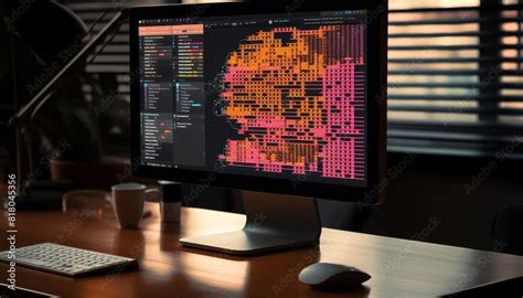 Generate A Visual Of A Computer Screen With A Genetic Code Editor Open