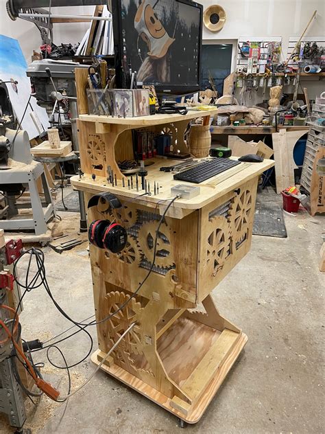 CNC Rolling Workstation For Desk Top PC Etsy