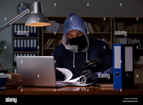 Hacker Stealing Personal Data From Home Computer Stock Photo Alamy