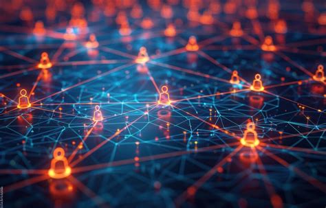 Digital Network Connections A Visual Representation Of Interconnectivity Premium Ai Generated