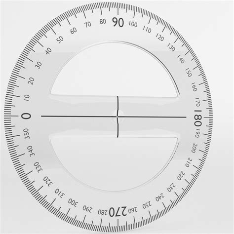 Circular Protractor 3d Model Turbosquid 1542590