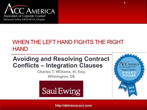 Avoiding And Resolving Contract Conflicts Integration Clauses