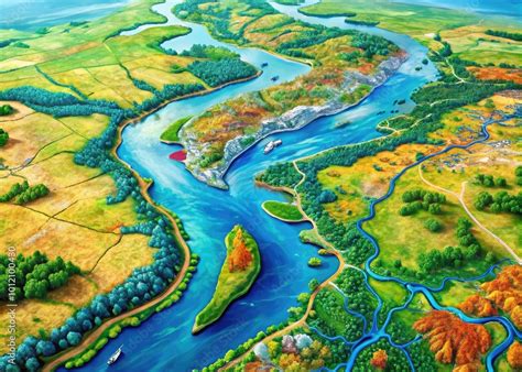 Detailed Map Of The Mississippi River With Major Cities Tributaries