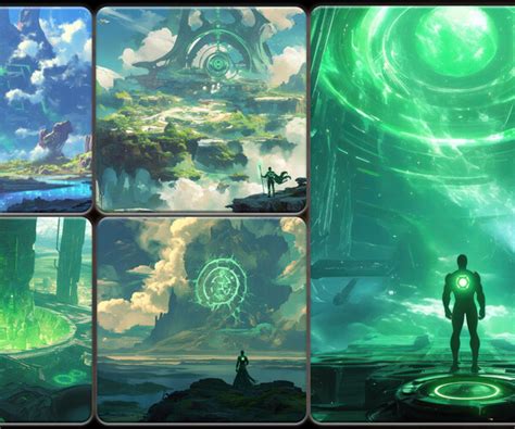 Artstation 200 Green Lantern Planet Oa Reference Pack 4k V36