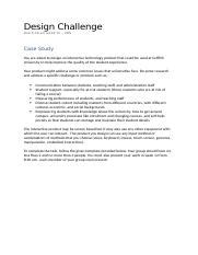 ICT HCI Design Challenge Docx Design Challenge Due Am Week Case