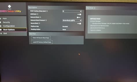 Hp Pcs Omen Bios Setup Utility Information And Menu Options Hp Support
