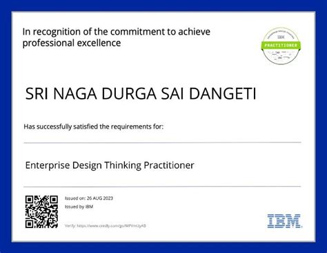Im Happy To Share That Ive Obtained A New Certification Enterprise Design Thinking