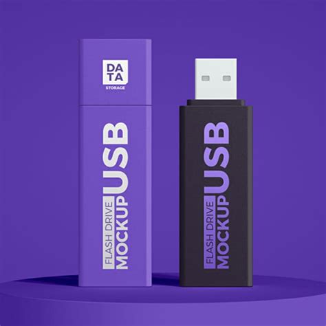 Free Data Storage Usb Flash Drive Mockup Psd Css Author
