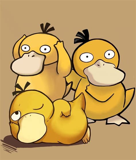 Psych Duck Psyduck Drawing And Illustration Cartoon Pics