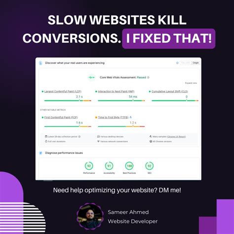 Sameer Ahmed On Linkedin Webdevelopment Websiteoptimization Performanceboost