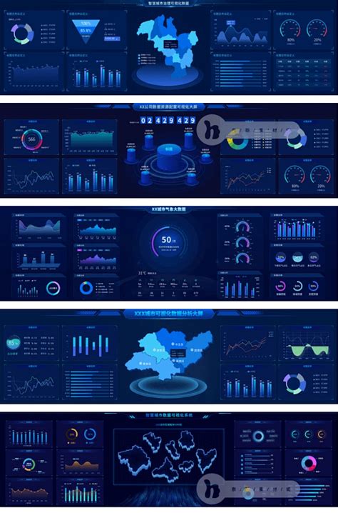 数据可视化源文件模板大屏看板可视化可编辑素材psd分层素材文件 淘宝网 花瓣网