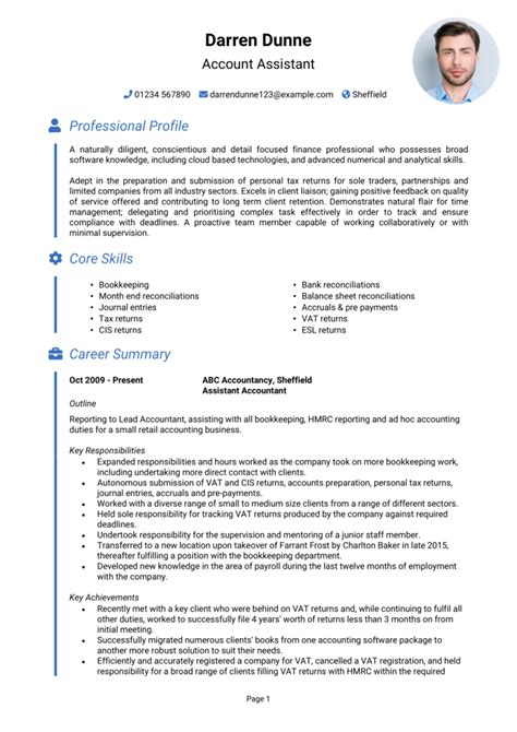 2 Accounts Assistant Cv Examples Writing Guide [get Hired]