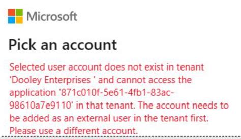 Selected User Does Not Exist In Tenant Error Mes Microsoft Fabric Community