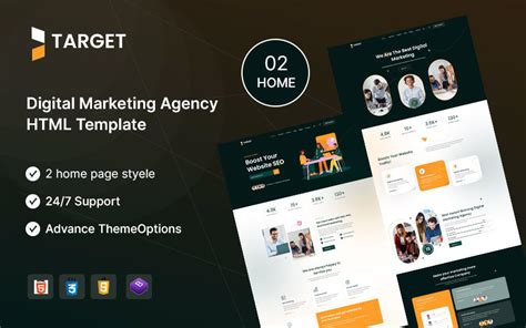 Target Seo And Marketing Html5 Template Templatemonster