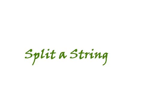 How To Split A String In Sql Server