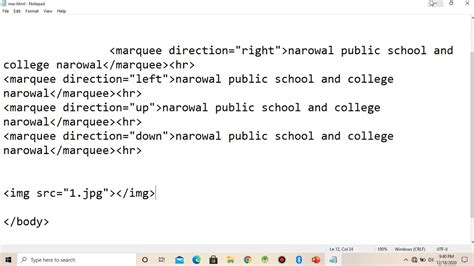 Html Marquee 2nd Term Lec4 Youtube