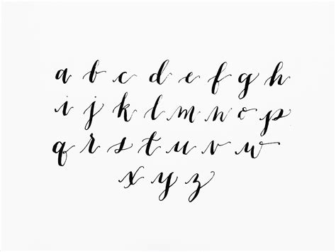 Cursive Calligraphy Letters A To Z