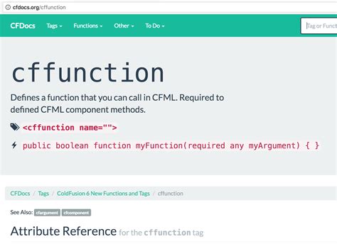 Quick Tip Cfml Documentation On Mac Matthew J Clemente