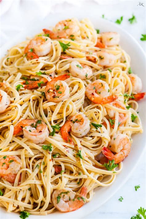 Shrimp Scampi Linguine Flavorful And Easy Shrimp Scampi Spinach And