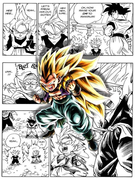 Gotenks Ssj3 Manga Panel By Theeightbaii On Deviantart