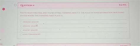 Solved Question 4youve Read This Item And Youre Sitting