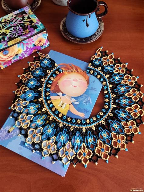 Купити Силянка з бісеру жовто блакитна Skrynya Ua