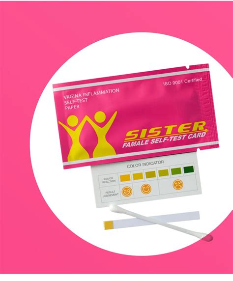 Usa Market Vagina Health Self Test Card Testing Vagina Ph Along With The Shuya Sanitary Napkins