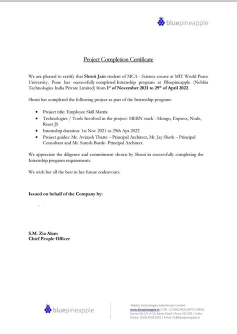 shruti jain on linkedin happy to share that i have successfully completed internship program at