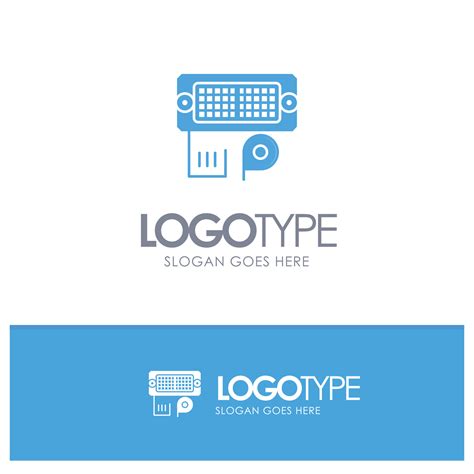 Adapter Connection Data Input Blue Solid Logo With Place For Tagline 13329434 Vector Art At Vecteezy