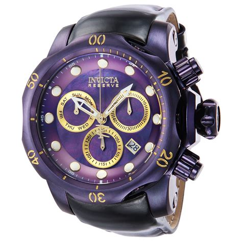 Invicta Reserve Venom Swiss Ronda Z60 Caliber Mens Watch W Mother Of Pearl Dial 537mm