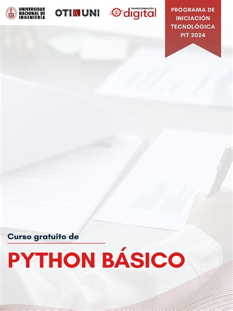 Pit 2024 Python Basico Pdf Python Lenguaje De Programación