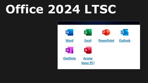 Office 2024 LTSC est disponible est ce la dernière version autonome GinjFo