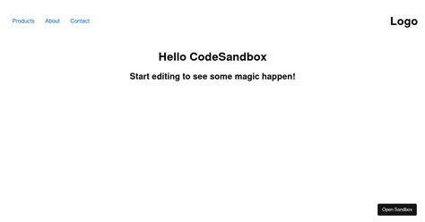 React Hamburger Menu Codesandbox