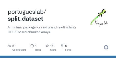Github Portugueslabsplitdataset A Minimal Package For Saving And