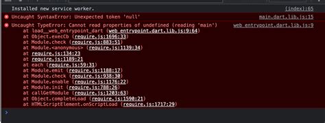 Importing A File Named Null Dart Crashes The Flutter Web App Issue Flutter Flutter