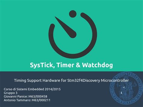 Systick Timer And Watchdog Ppt