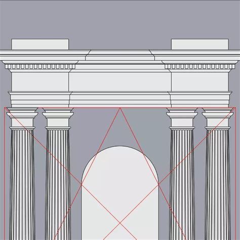 Ionic And Its Occult Geometry Architectural Drawing