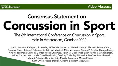 Sway Medical On Linkedin Consensus Statement On Concussion In Sport